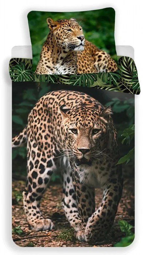 Povlečení fototisk Leopard green 140x200, 70x90 cm