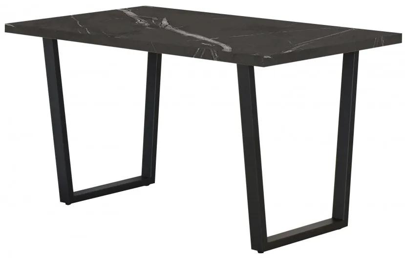 Jídelní stůl PABLO TR - mramor černý 140 × 80