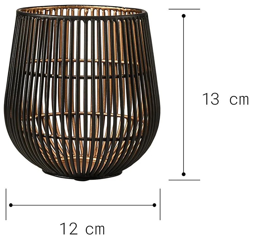 YOKO Svícen na čajovou svíčku 13 cm