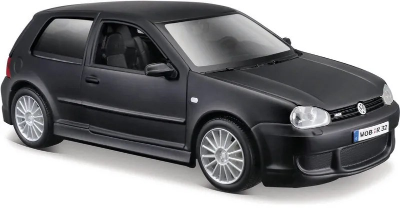 Maisto volkswagen golf r32 1:24 černá matná
