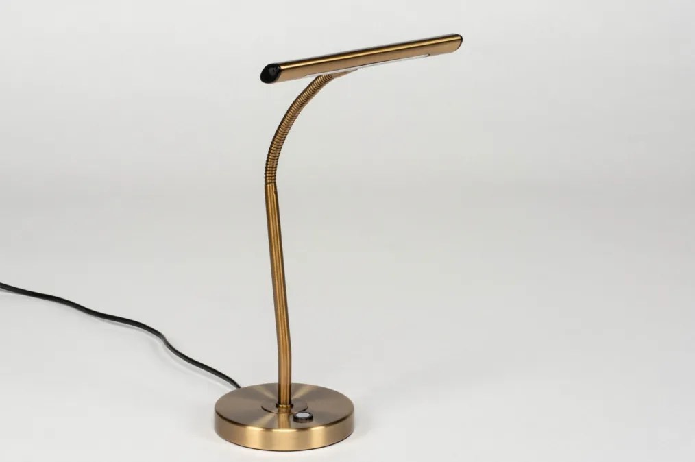 Stolní designová LED lampa Bank Retro Gold