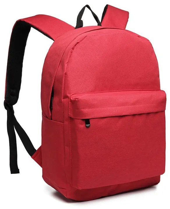 Konofactory Červený lehký batoh do školy "Basic" 7L