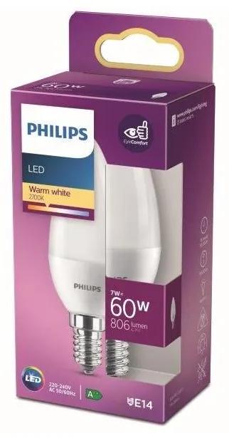 Philips | LED Žárovka Philips B38 E14/7W/230V 2700K | P5396
