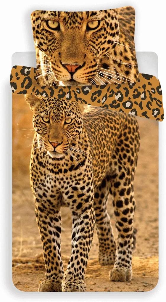 Jerry Fabrics Povlečení Leopard 2017 JF - 140x200, 70x90, 100% bavlna