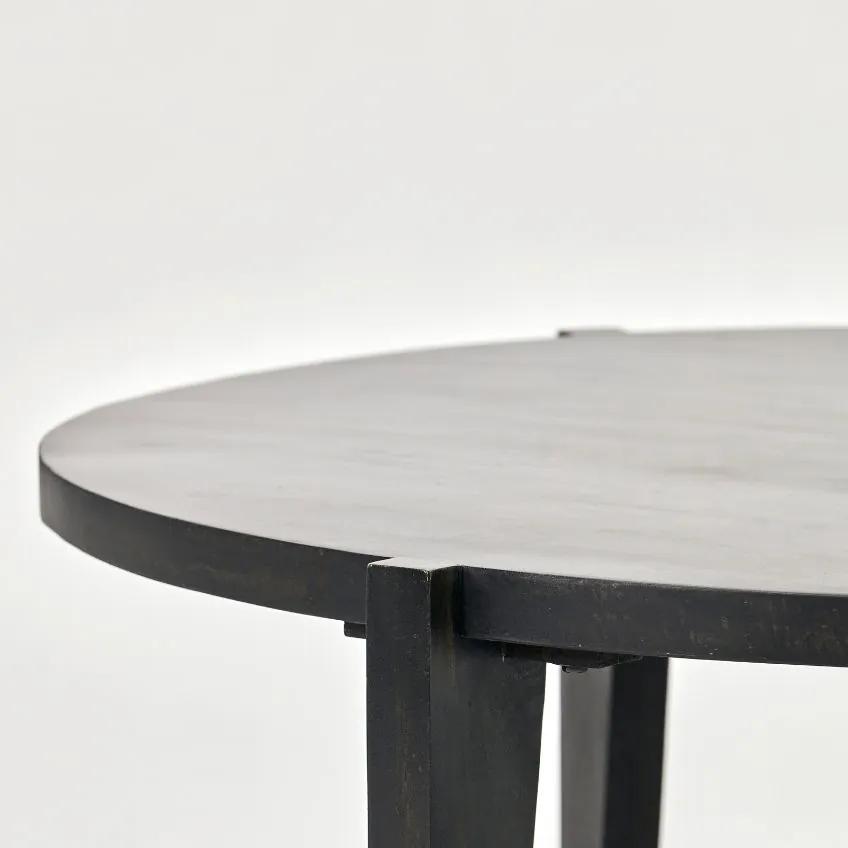 House Doctor Černý mangový kulatý konferenční stolek Bali 110 cm
