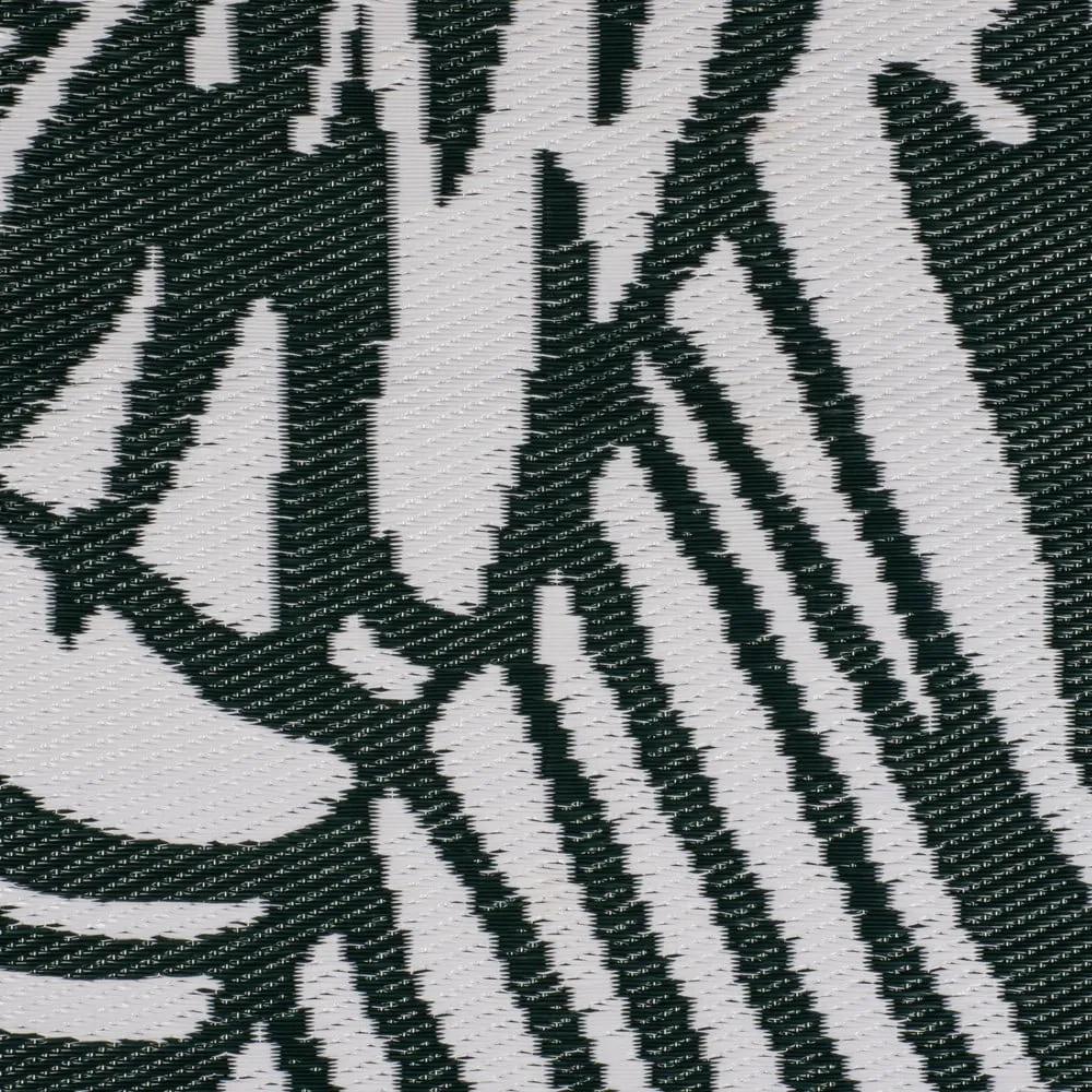 Zeleno-bílý venkovní koberec Green Decore Fern, 90 x 150 cm