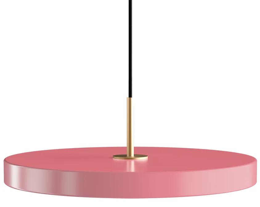 Umage 2422 Asteria medium, závěsné svítidlo růžová/mosaz, LED 16W, 3000K průměr 43cm