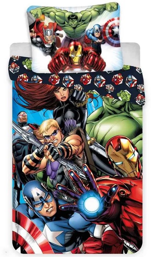 Dětské povlečení - Avengers 03, Rozměry 140x200cm + 70x90cm