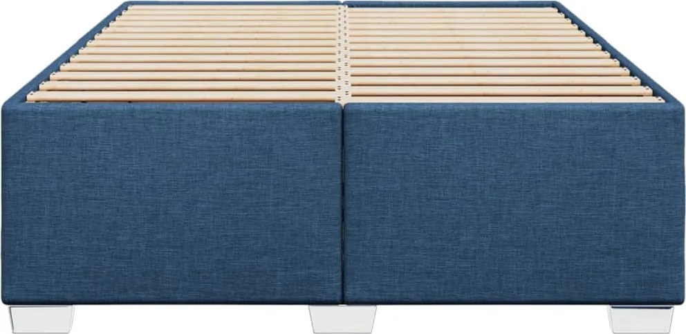 Rám postele bez matrace modrý 140 x 200 cm textil 3284484