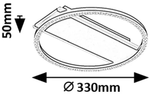 Rabalux 71369 - LED Stropní svítidlo KERSTIN LED/24W/230V 3000K