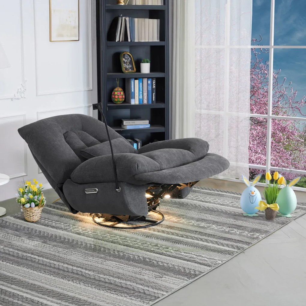 TV křeslo s elektrickým polohováním Autronic TV-7089 GREY2