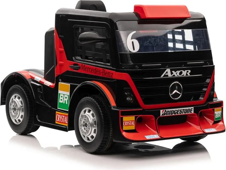 LEAN CARS Elektrické autíčko Mercedes XMX622, LED světla, dálkové ovládání, červené