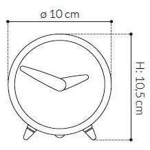 Designové stolní hodiny Nomon Atomo Gold 10cm