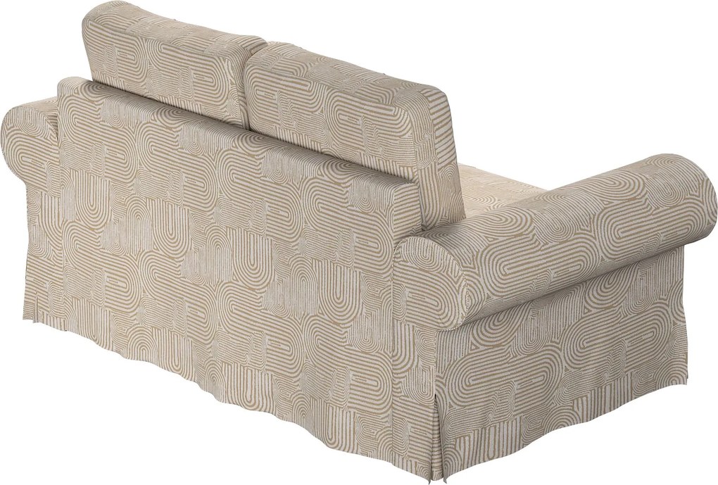 Potah na pohovku IKEA Backabro 2-místná, rozkládací barva béžová látka pletený vzor, vzorované
