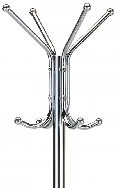 Autronic Věšák stojanový DALIDA - 182 cm, kov, lesklý chrom