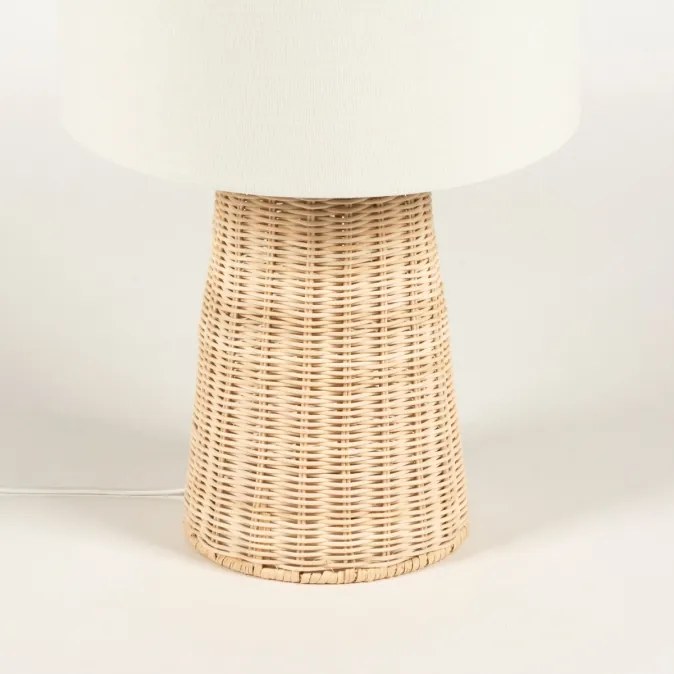 Stolní lampa Marlenn Sail Ratan Taupe