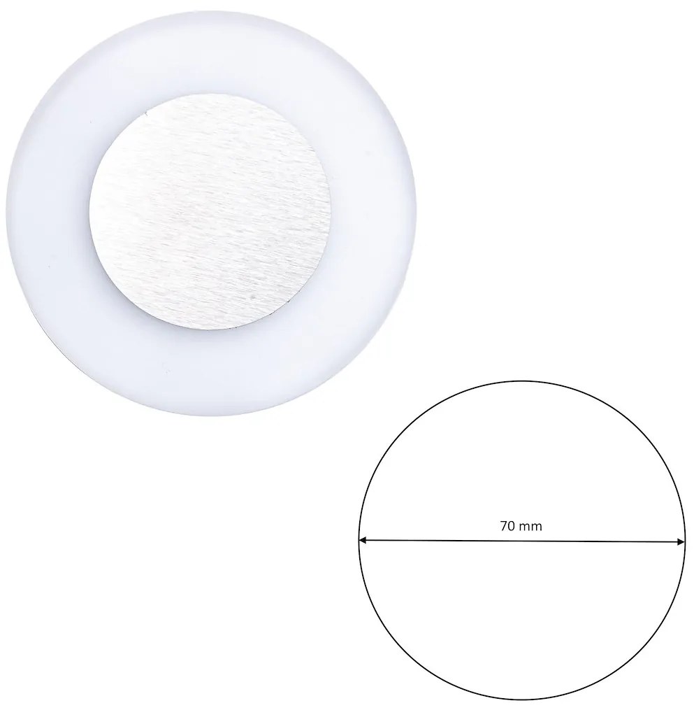 Schodišťové LED svítidlo Oti, 1x LED 0,6w, 6500k, s