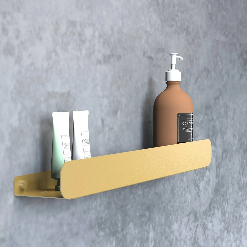 Rea Rea, Koupelnová police SF03 60cm gold brush, REA-06009