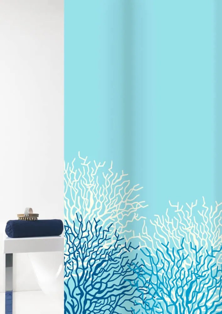 GRUND Sprchový závěs REEF Bílá modrá 180x200 cm