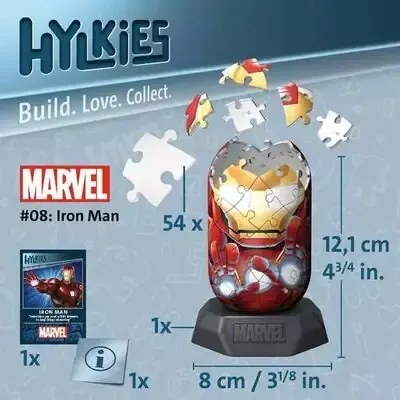 Ravensburger Hylkies: Marvel: Iron Man / 3D Puzzle / od 6 let