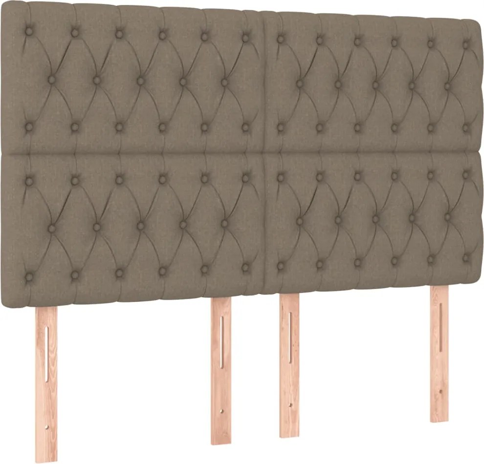 Box spring postel s matrací taupe 160x200 cm textil 3136849