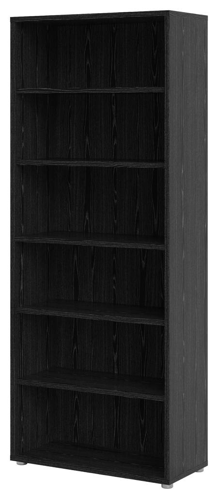 Knihovna Prima 80421 černá struktura dřeva