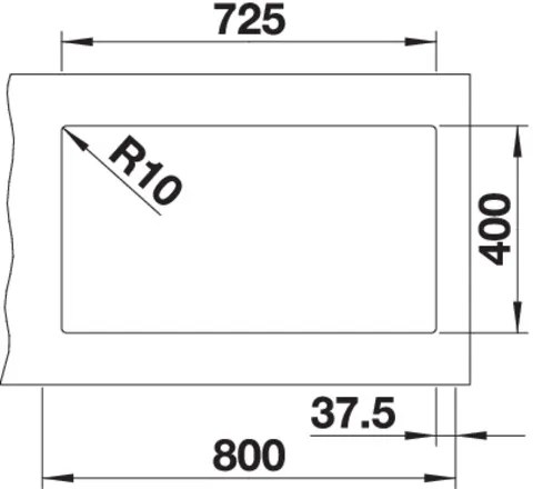 Granitový dřez Blanco SUBLINE 430/270 U InFino antracit 523151