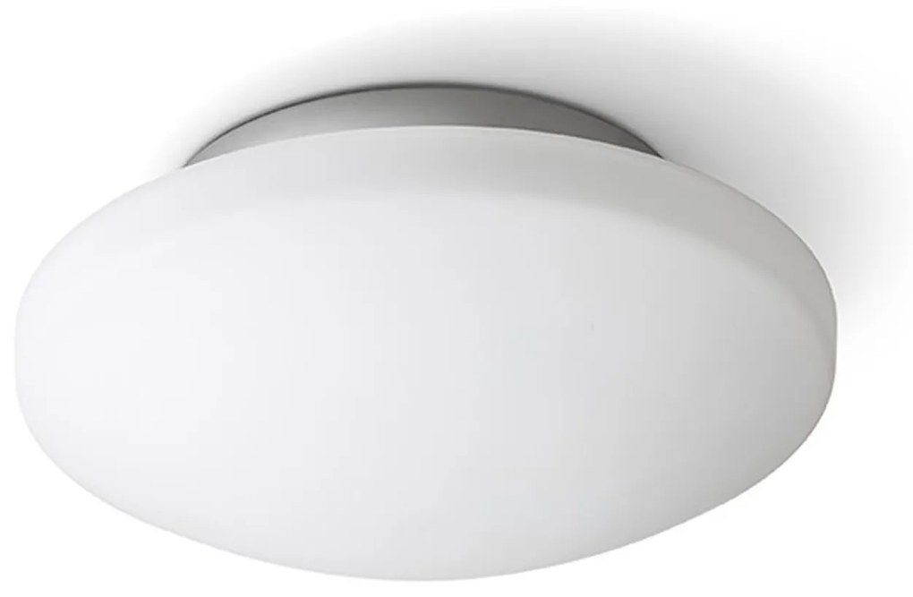 Rendl R13687 stropní LED svítidlo SARA 26, opálové sklo/chrom, 12W, 3000K, IP44, ø26cm