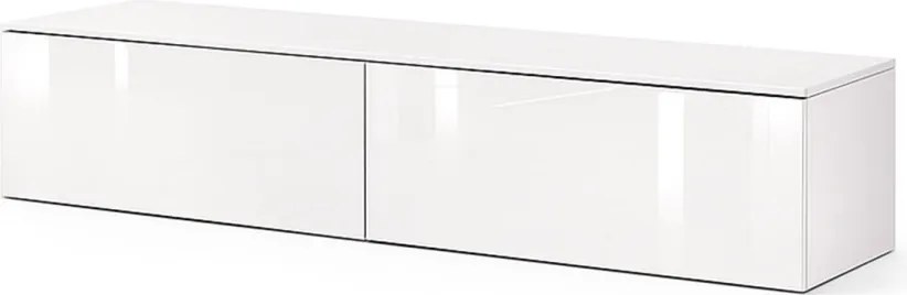 TV stolek 1,75 lesklá bílá Legs Box