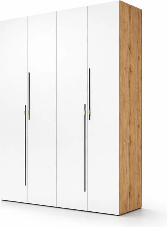 Skříň 4D 160 cm dub appalačský / nymphaea alba Space