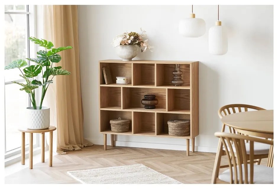 Kulatý odkládací stolek z dubového dřeva ø 40 cm Jena – House Nordic