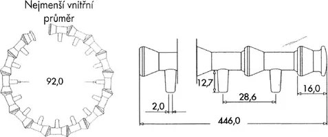 1/4" sada 16 dílů LOC-LINE 41479.1