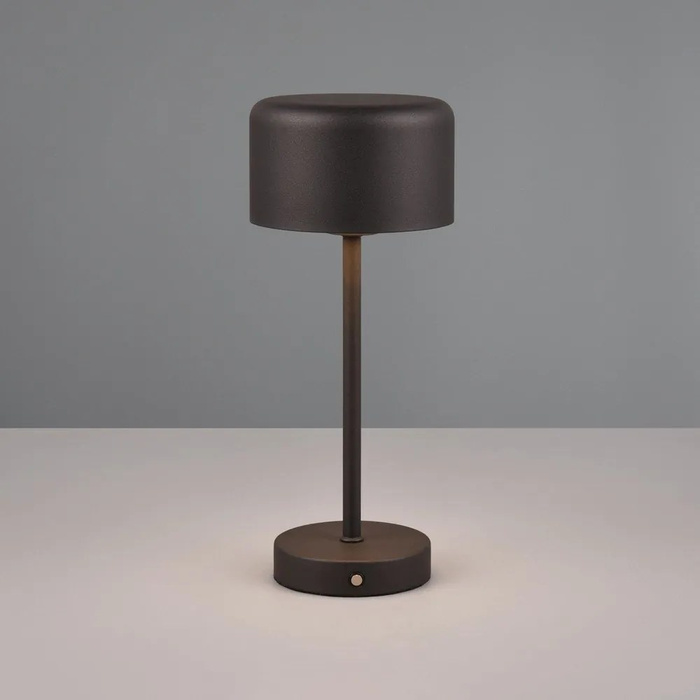 Matně černá LED stmívatelná stolní lampa (výška 30 cm) Jeff – Reality