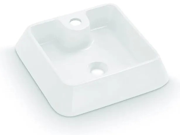Bathco 4003 - Umyvadlo na desku GALICIA 40x40 cm porcelán/bílá