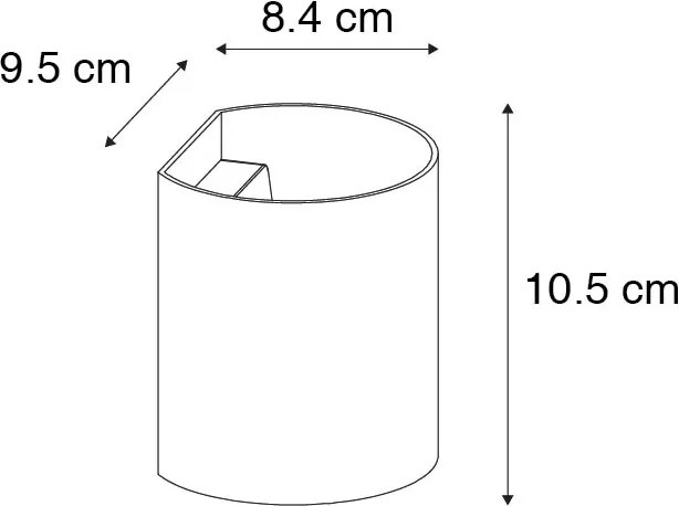 Chytrá nástěnná lampa bílá vč. Wifi G9 - Sabbio