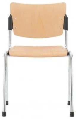 Alba Dřevěná konferenční židle MIA bez područek Barva kostry černá kostra