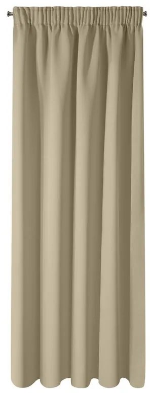 Béžový zatemňovací závěs na pásce LOGAN 135x270 cm