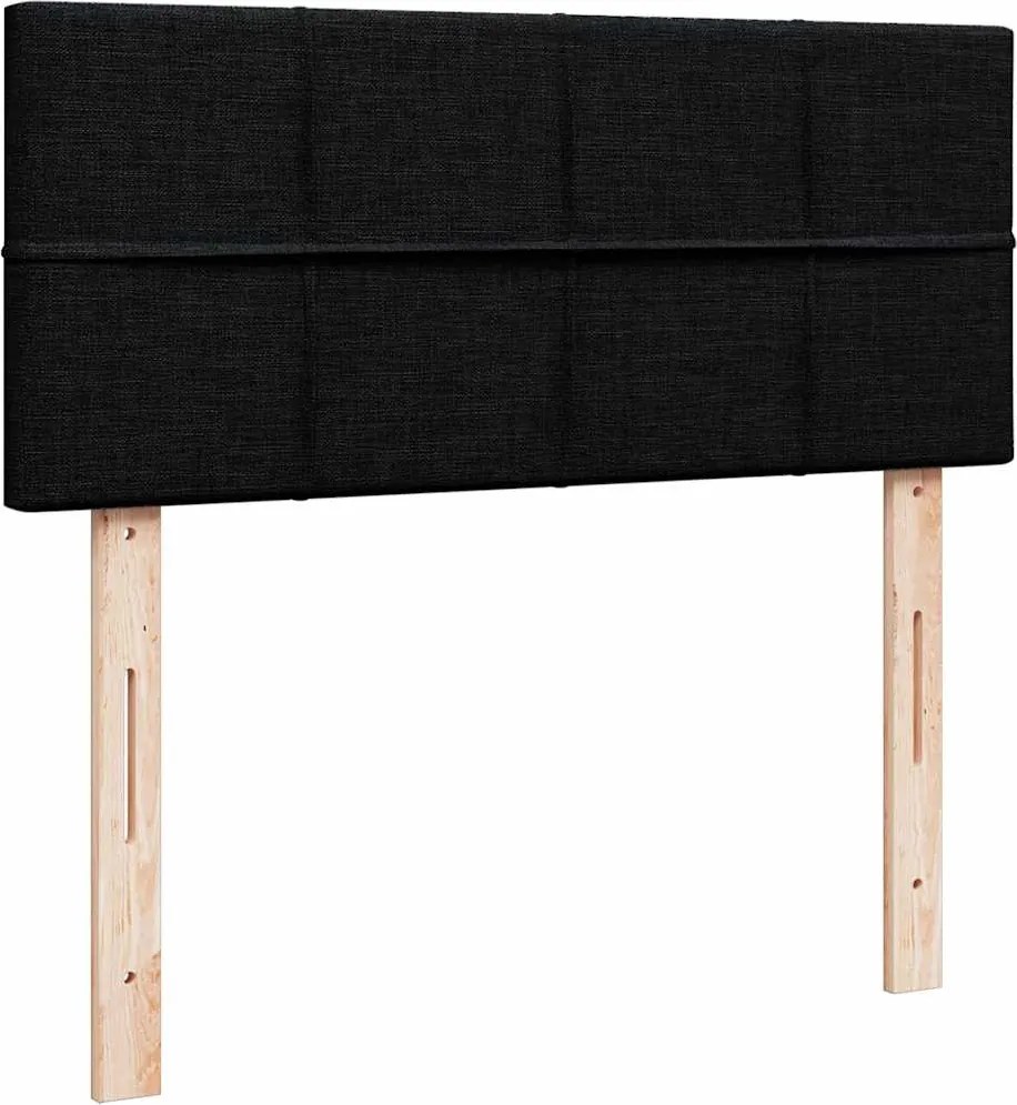Box spring postel s matrací černá 120x200 cm textil 3287425