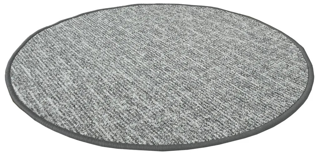 Vopi, Kusový koberec Alassio šedý kruh, 67x67 (průměr) kruh, šedá, chodba / předsíň