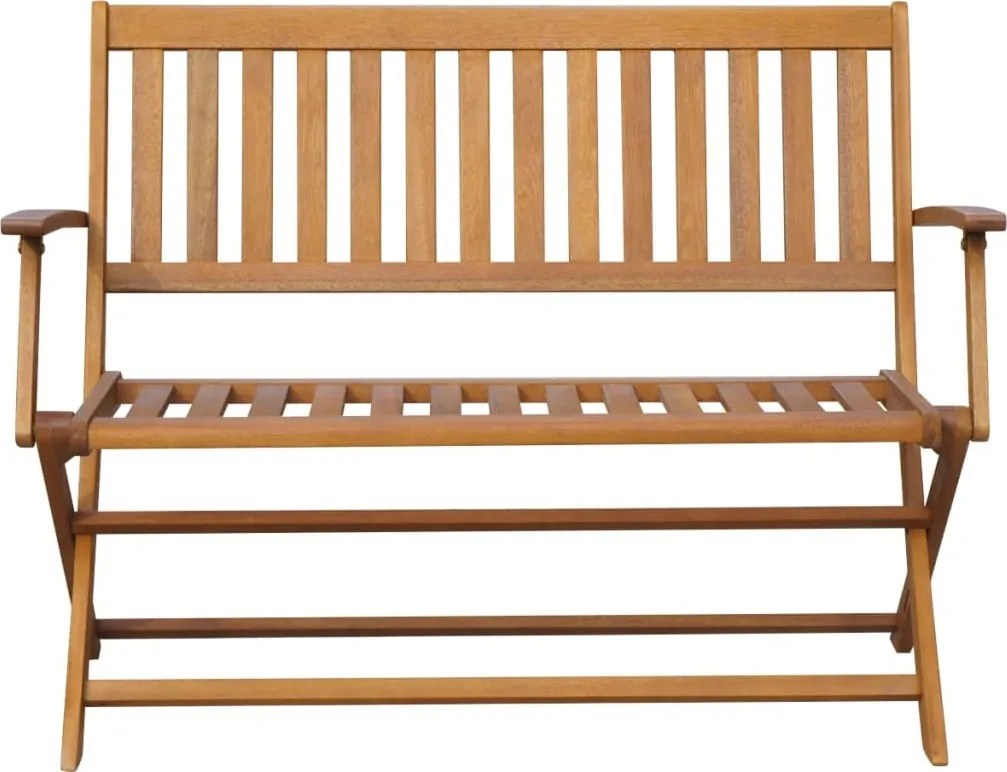vidaXL Zahradní lavice s poduškou 120 cm masivní akáciové dřevo [3064243] Barva: antracitová