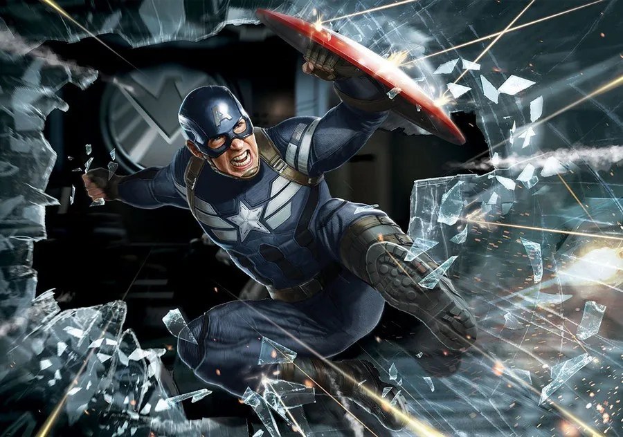 Postershop Fototapeta: Captain America (2) - 254x368 cm