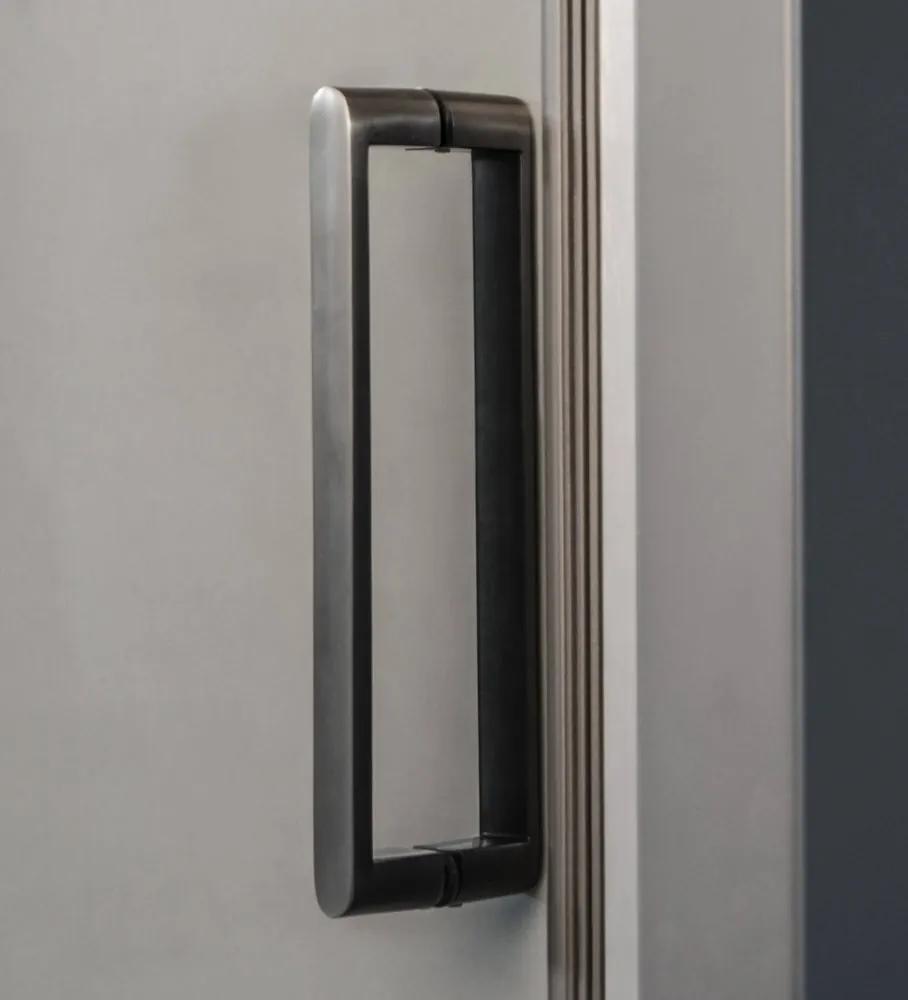 ARTTEC Posuvné sprchové dveře do niky SHADOW 136 - 140 x 195 cm šedé sklo PAN04712