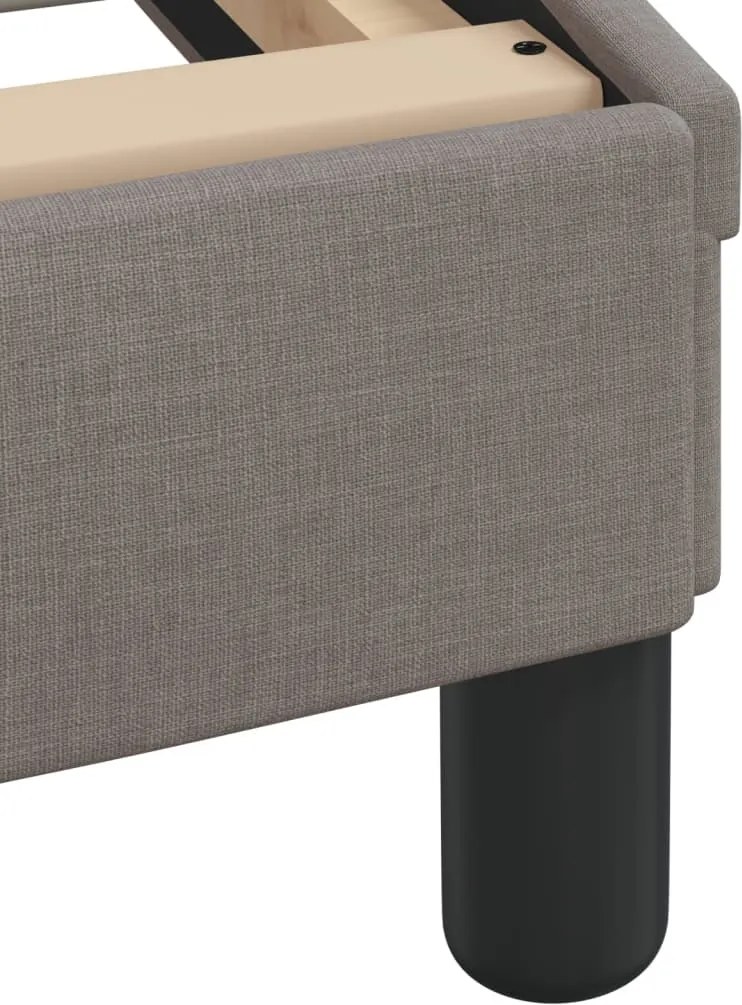 Postel s matrací Hvar taupe 140 x 200 cm textil 3208538