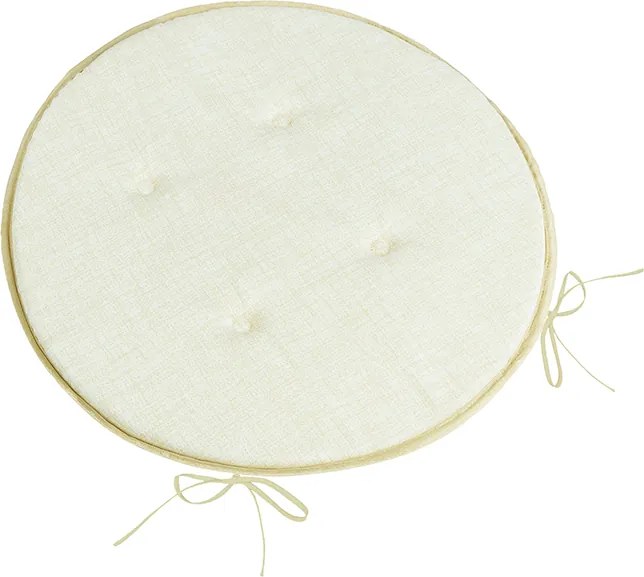 Bellatex Sedák LADA kulatý hladký Béžová 40 cm, (průměr)