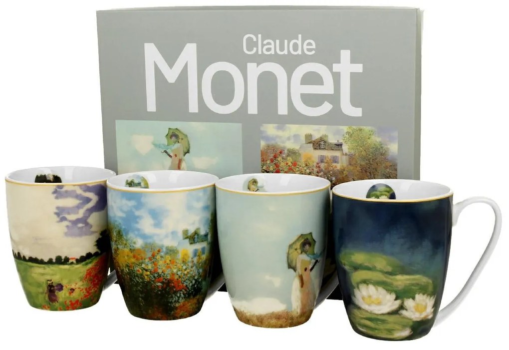 Porcelánový hrnek Monet 350 ml sada 4ks