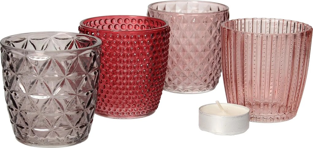 Sada svícnů Altare 4 ks pink