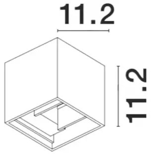 Venkovní LED svítidlo Como 11.2 hnědá