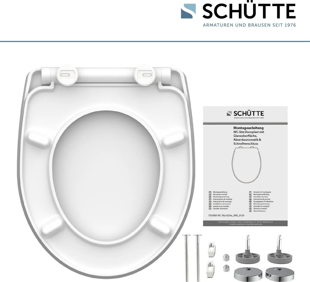 Eisl Sanitär WC prkénko Duroplast Soft Close Magic Light High Gloss 82587