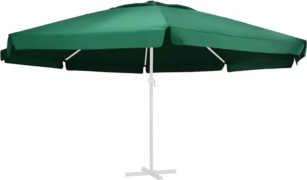 Náhradní potah na zahradní slunečník zelený 610 cm 312547