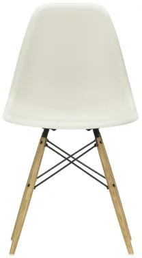 Eames Plastic Chair DSW medový jasan oblázková černé na tvrdou podlahu Vitra